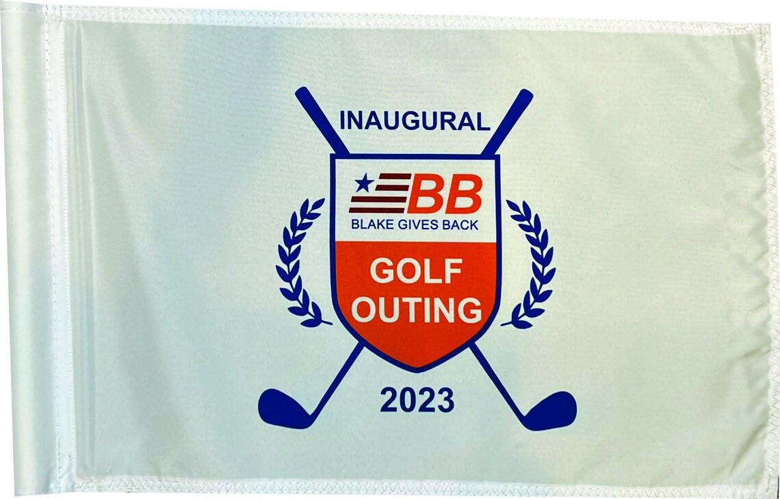 9 Golf Flags, Custom Sponsor Logo for Charitable Golf Tournaments ...