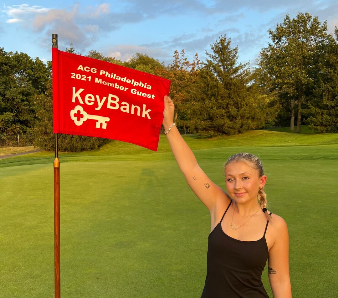 9 Golf Flags, Custom Sponsor Logo for Charitable Golf Tournaments ...