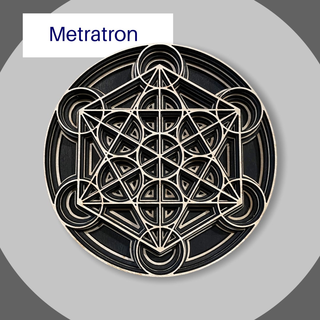 Metatron Sacred Geometry- Layered Wood Sculpture by Laserlyla - Etsy