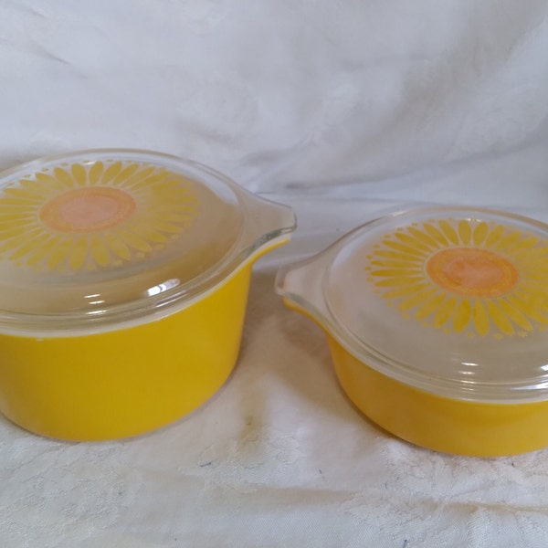 Pyrex Sunflower - Etsy