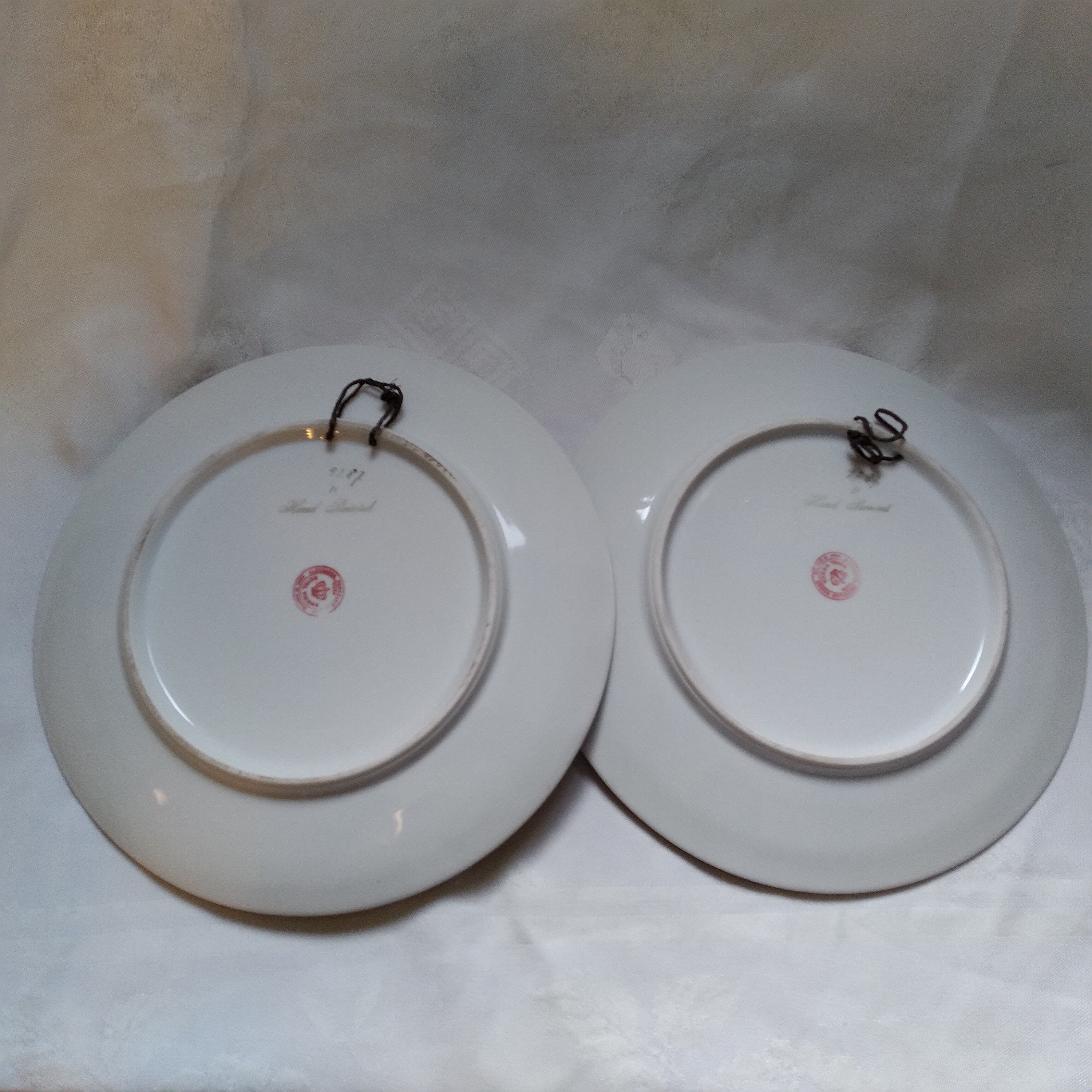 Pair of Hand Painted ROYAL VIENNA ALEXANDRA Porcelain Works Plates ...