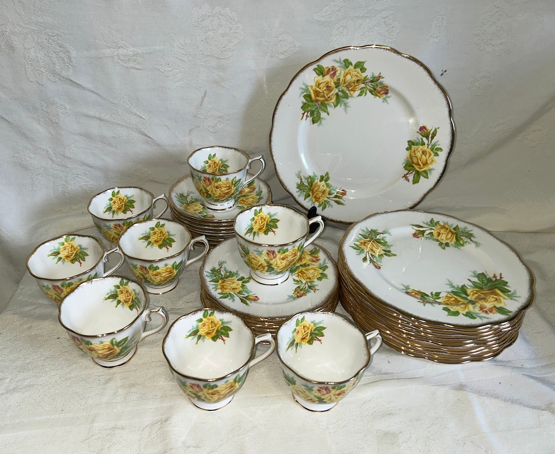 Vintage ROYAL ALBERT YELLOW Tea Rose Dinnerware **sold Separately** - Etsy