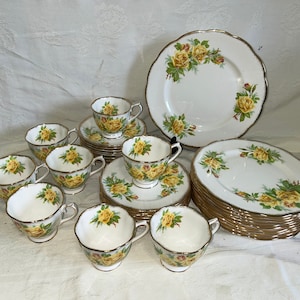 Vintage ROYAL ALBERT YELLOW Tea Rose Dinnerware **sold Separately** - Etsy