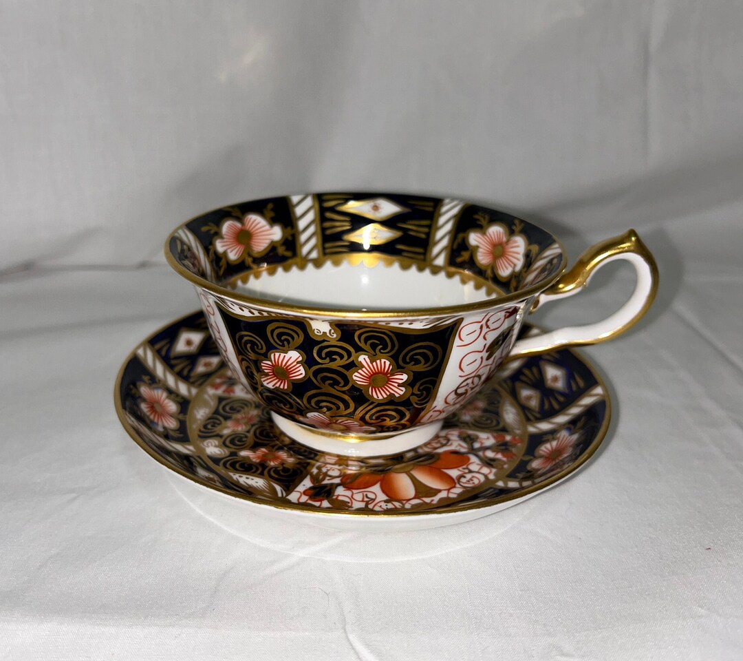 ROYAL CROWN DERBY Imari Tea Large Mouth Cup and Saucer 2451 - Etsy