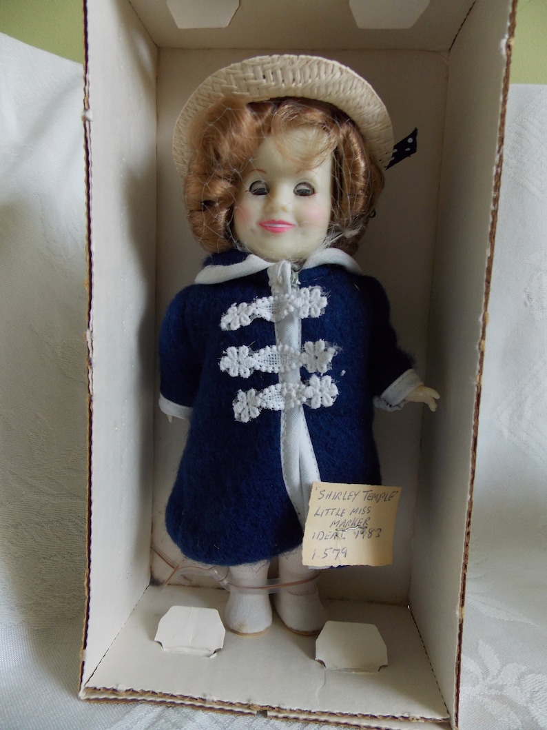 Vintage 8" SHIRLEY TEMPLE DOLL Poor Little Rich Girl in Original Box - Etsy