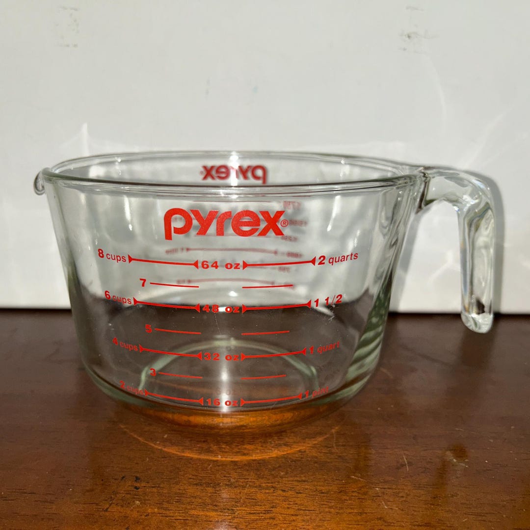 PYREX 64 OZ MEASURING Cup 2 Liters 8 Cups - Etsy