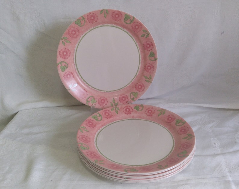 CORELLE PINK HEIRLOOM Bloom Dinner Plates ** Sold in Sets of 4** - Etsy