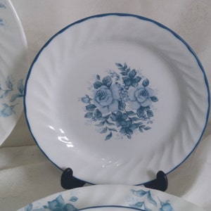 CORELLE BLUE VELVET Roses Dinnerware sold Separately - Etsy