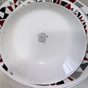 CORELLE RED MOSAIC Dinnerware Plates & Bowls **sold Separately** - Etsy