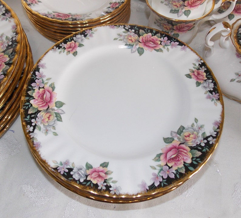 ROYAL ALBERT CONCERTO Dinnerware Plates Cups & Saucers - Etsy