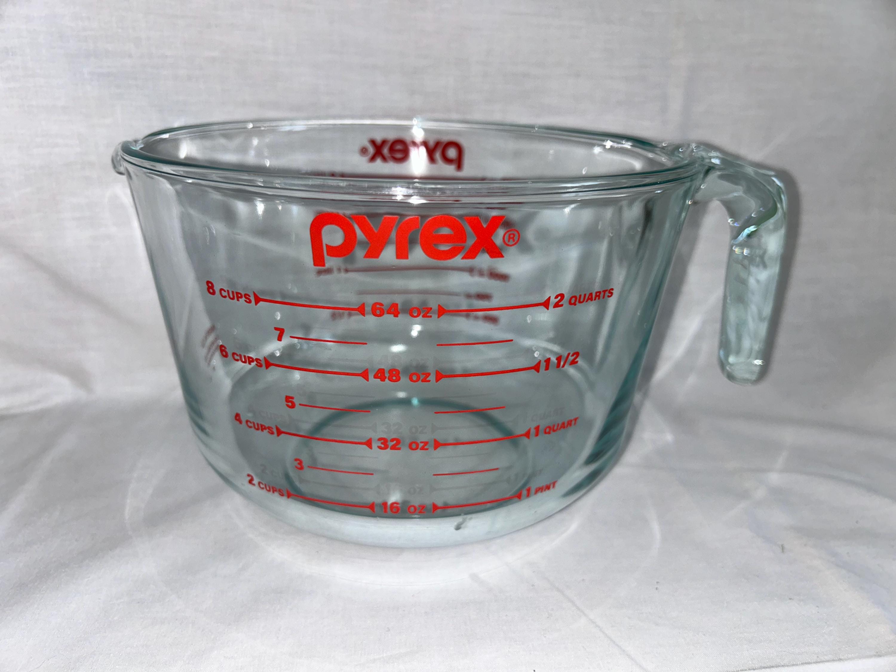 PYREX 64 OZ MEASURING Cup 2 Liters 8 Cups - Etsy