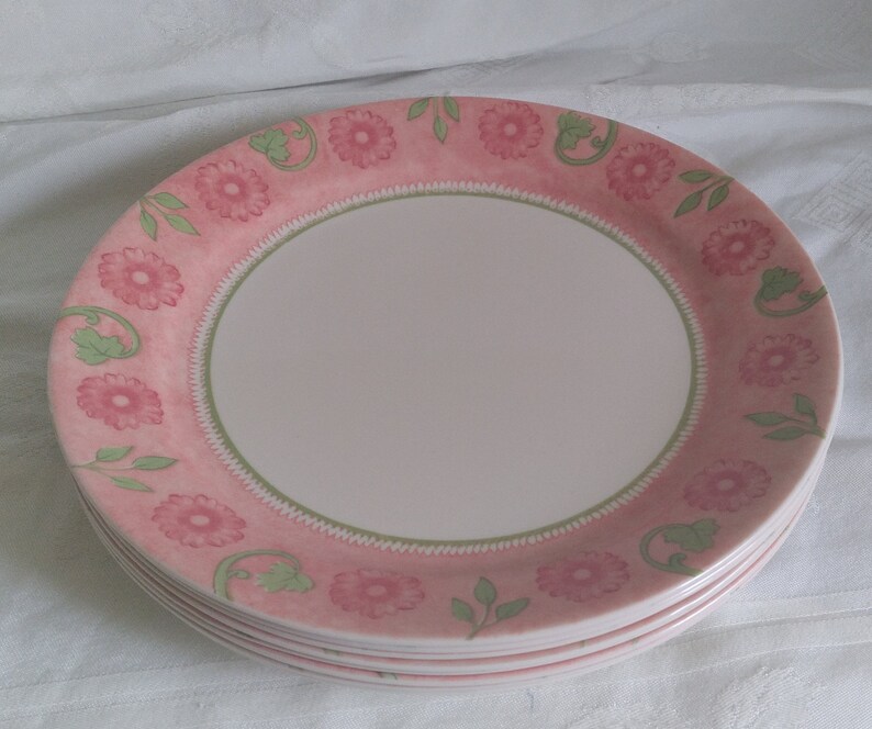 CORELLE PINK HEIRLOOM Bloom Dinner Plates ** Sold in Sets of 4** - Etsy