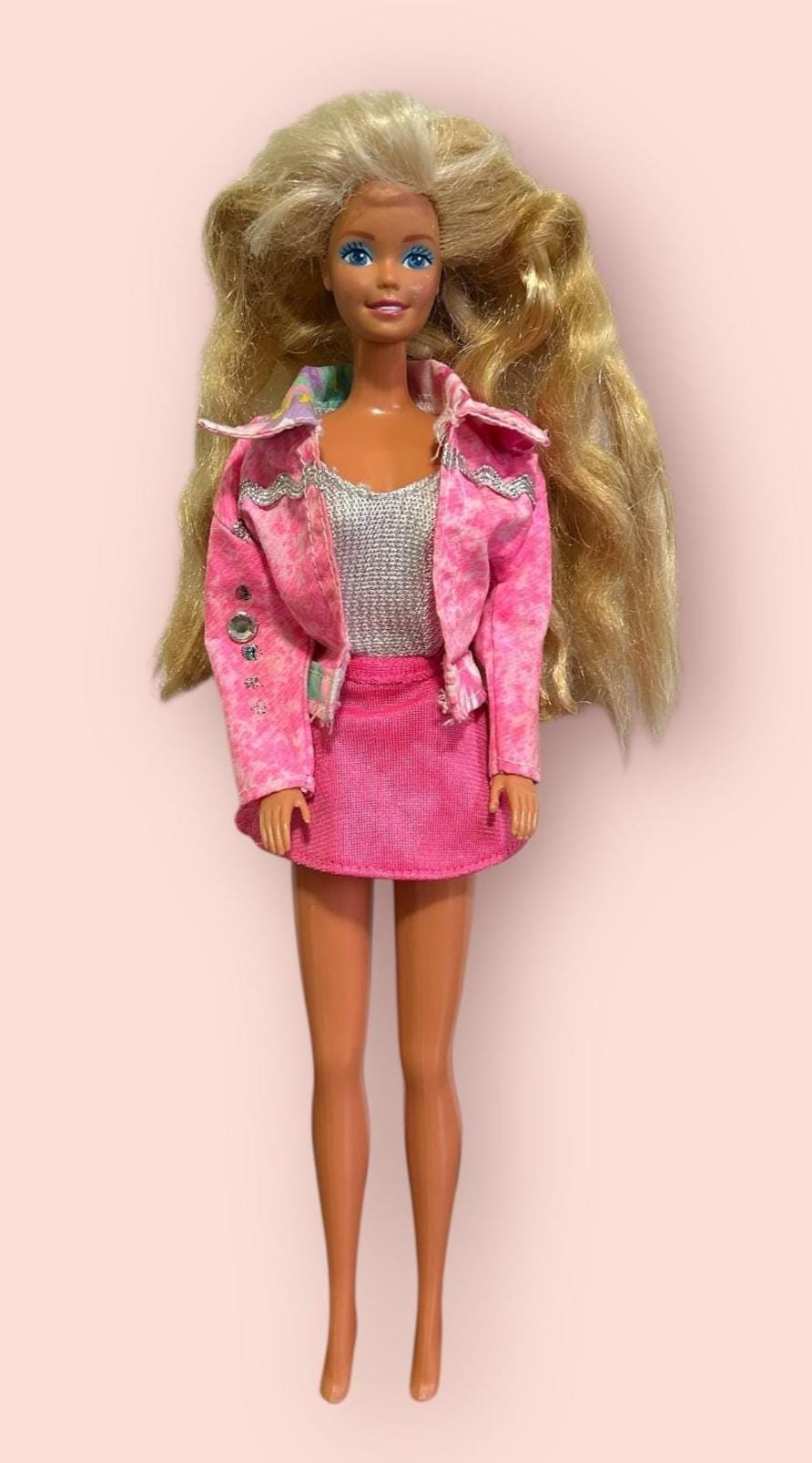 1989 WET & WILD BARBIE Doll Wearing 1990's Pretty Hearts Skirt, Paint ...