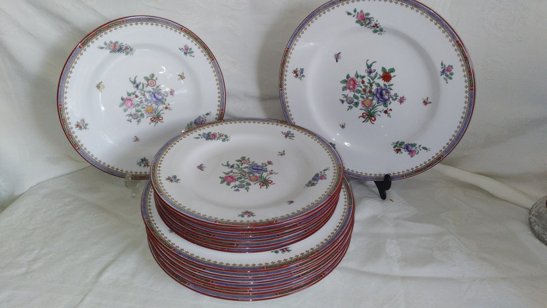 Early SPODE COPELANDS PLATES 10 1/2" Dinner Plates & 9" Side Plates ...