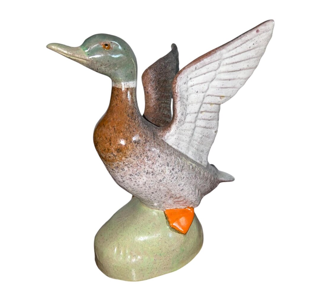 Vintage JARKO ZAVI MALLARD Duck Canadian Art Pottery 1973 - Etsy