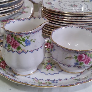 Assorted ROYAL ALBERT PETIT Point Dinnerware Plates, Fruit Nappies ...