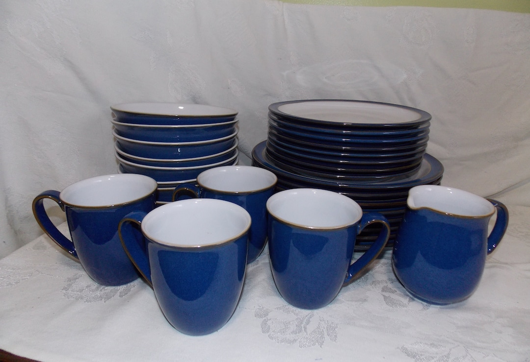 DENBY LANGLEY IMPERIAL Blue Dinnerware **sold Separately** - Etsy