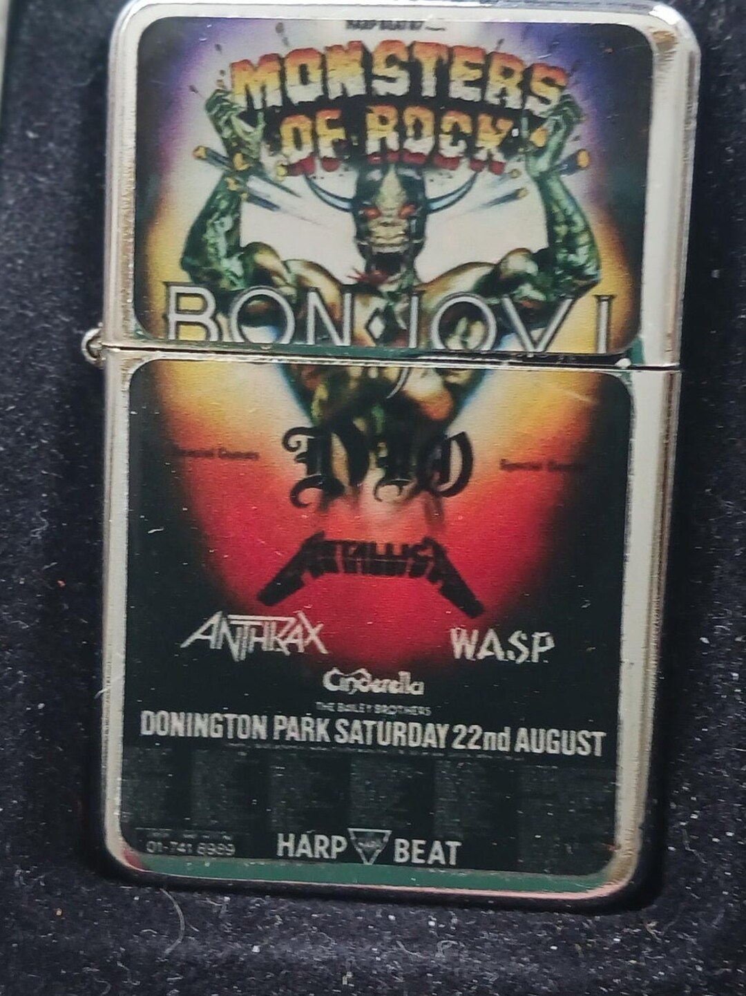 Monsters of Rock Tribute Concert Poster Case Lighter - Etsy