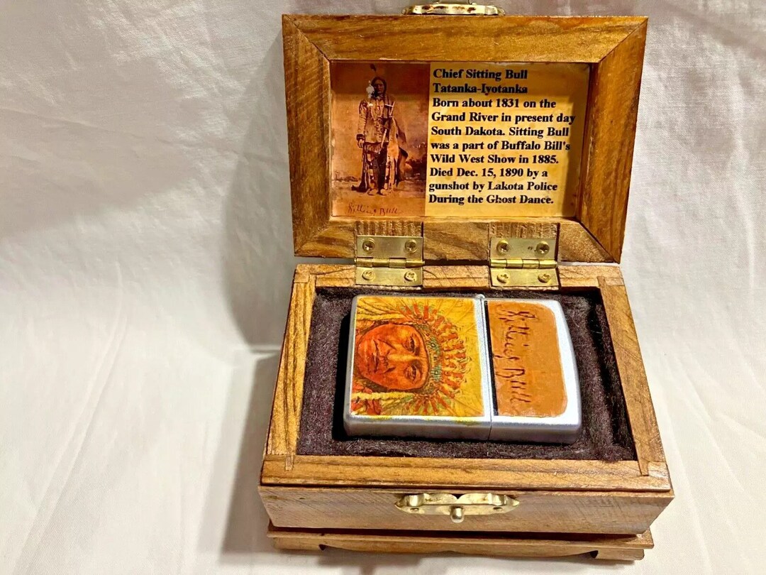 Rare 2005 Chief Sitting Bull Limited Edition Zippo Lighter - Etsy