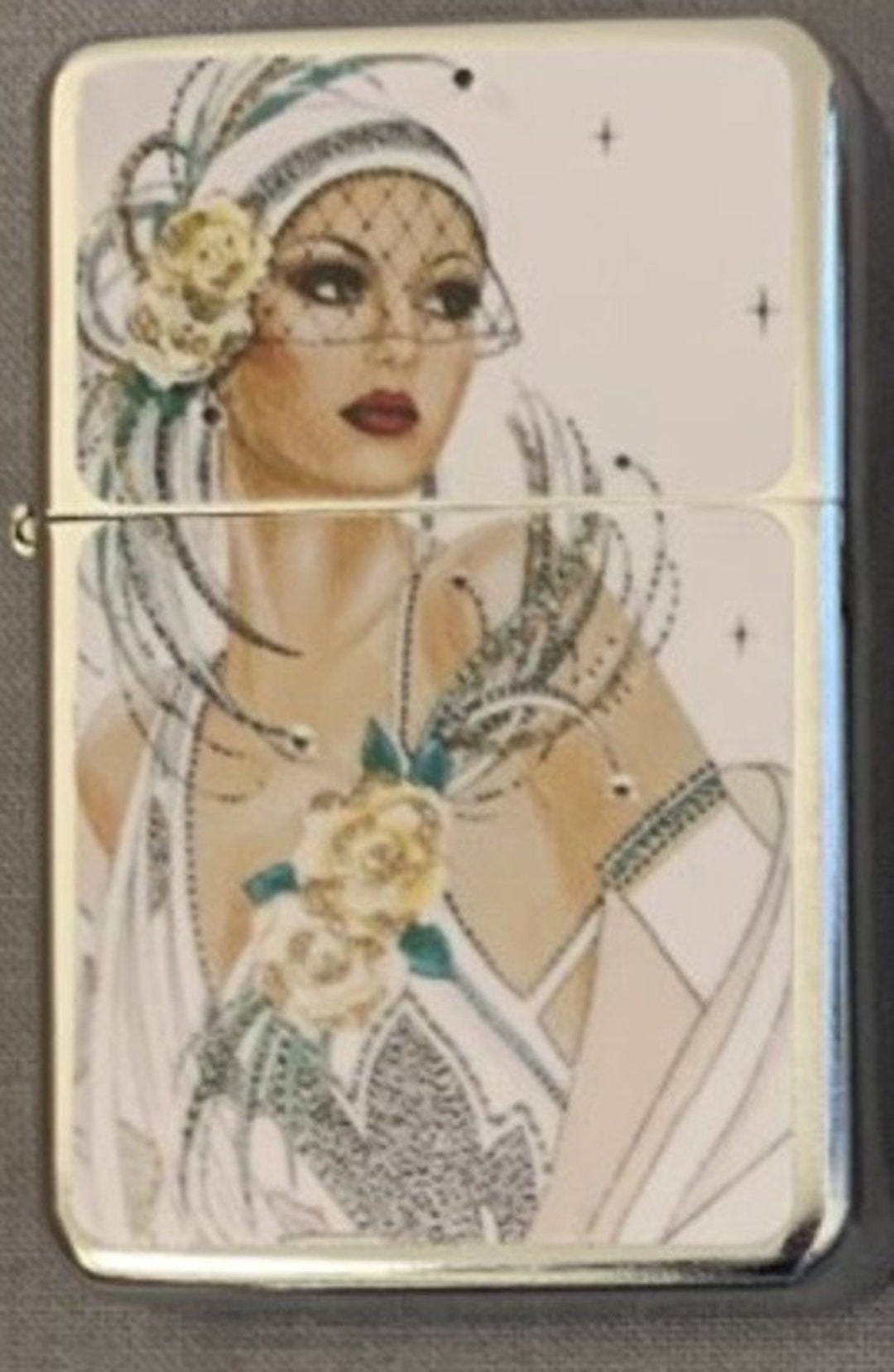 Gorgeous Vintage Sexy Deco Pinup Girl Dual Flame Torch Lighter - Etsy