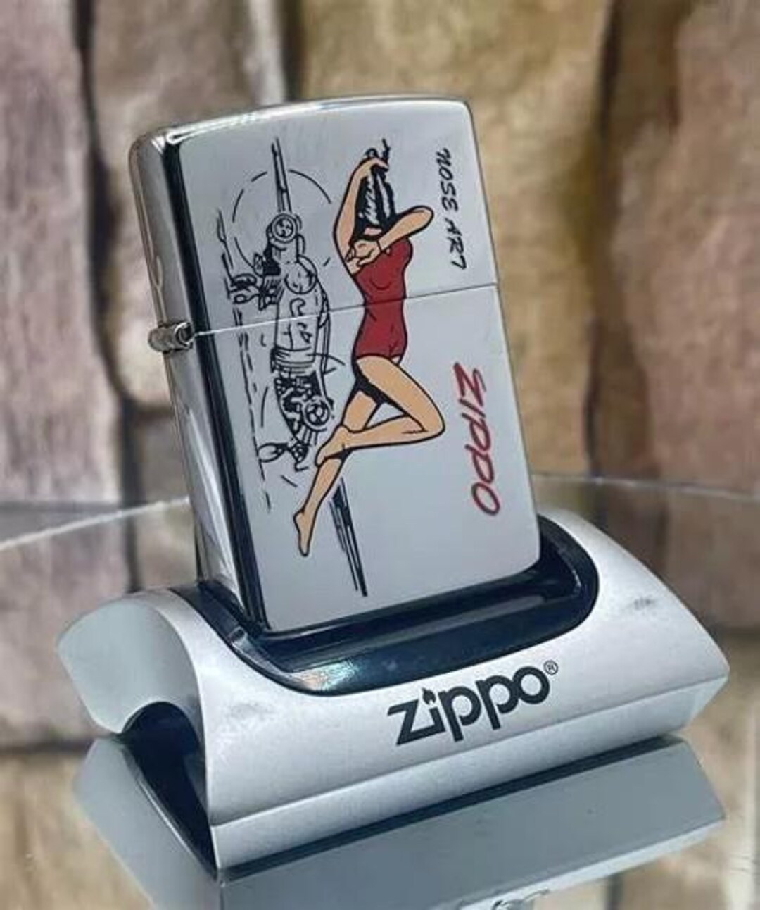 Rare 2007 Military Nose Art Red Dress Pinup Zippo Lighter - Etsy