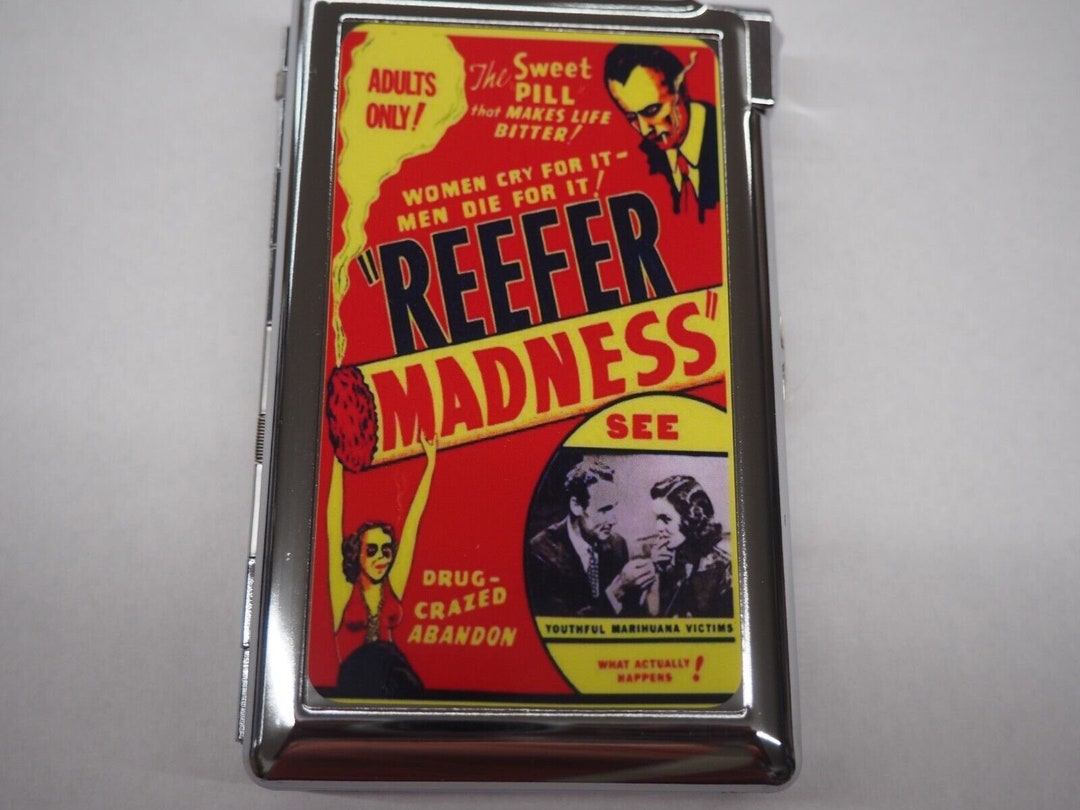 Premium Reefer Madness Weed Cigarette Case With Built in Butane Lighter ...