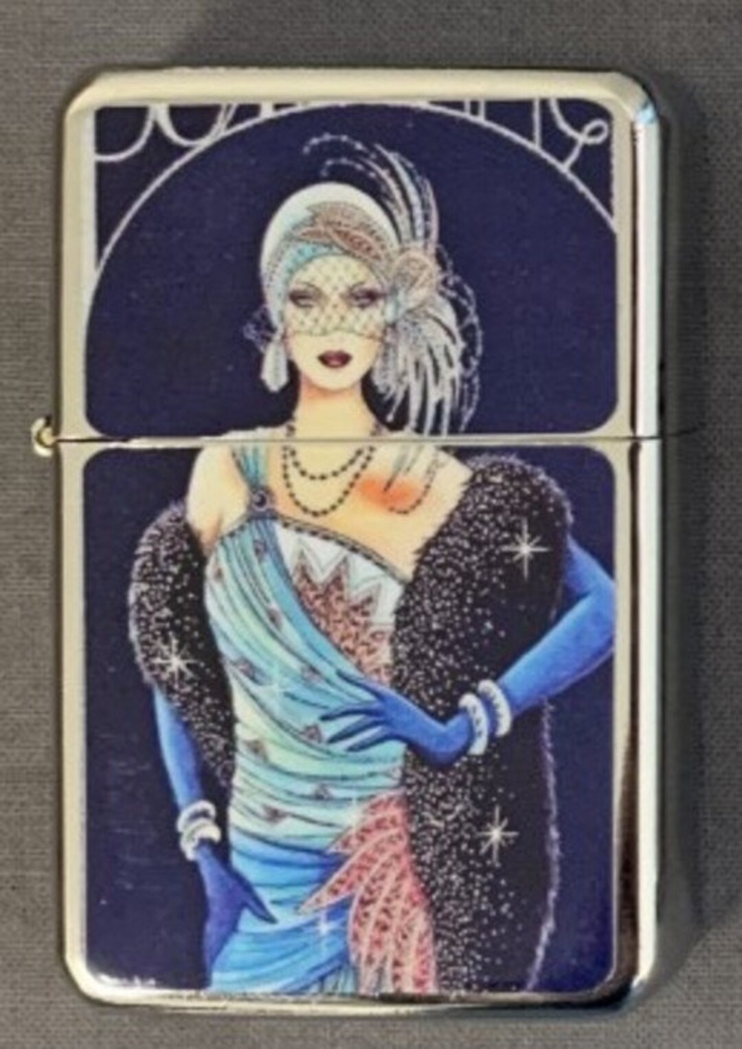 Beautiful Vintage Sexy Deco Pinup Girl Dual Flame Torch Lighter - Etsy