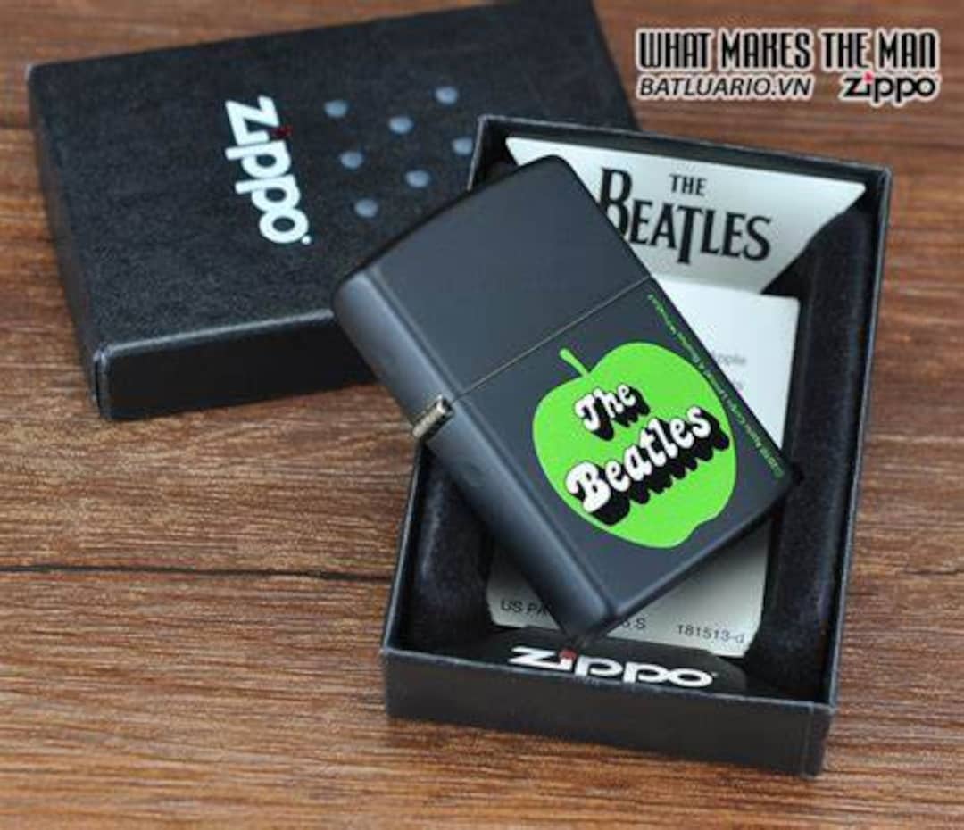 Rare Black Matte Beatles Apple Zippo Lighter - Etsy