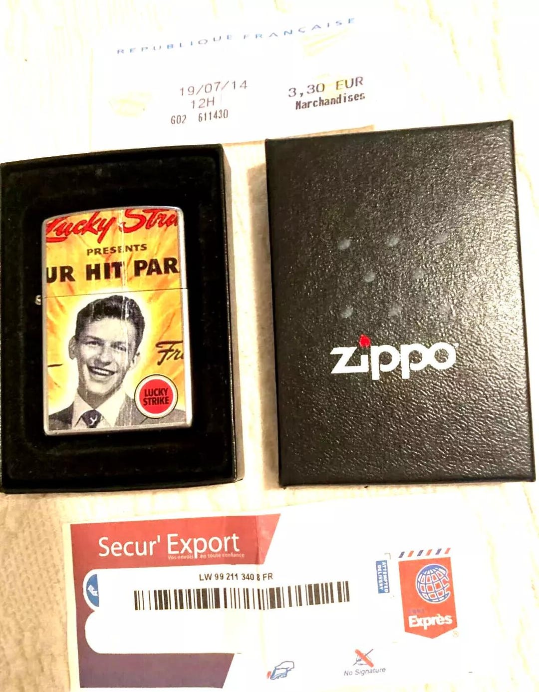 Rare 2004 Frank Sinatra Lucky Strike Advertising Zippo Lighter Overseas ...