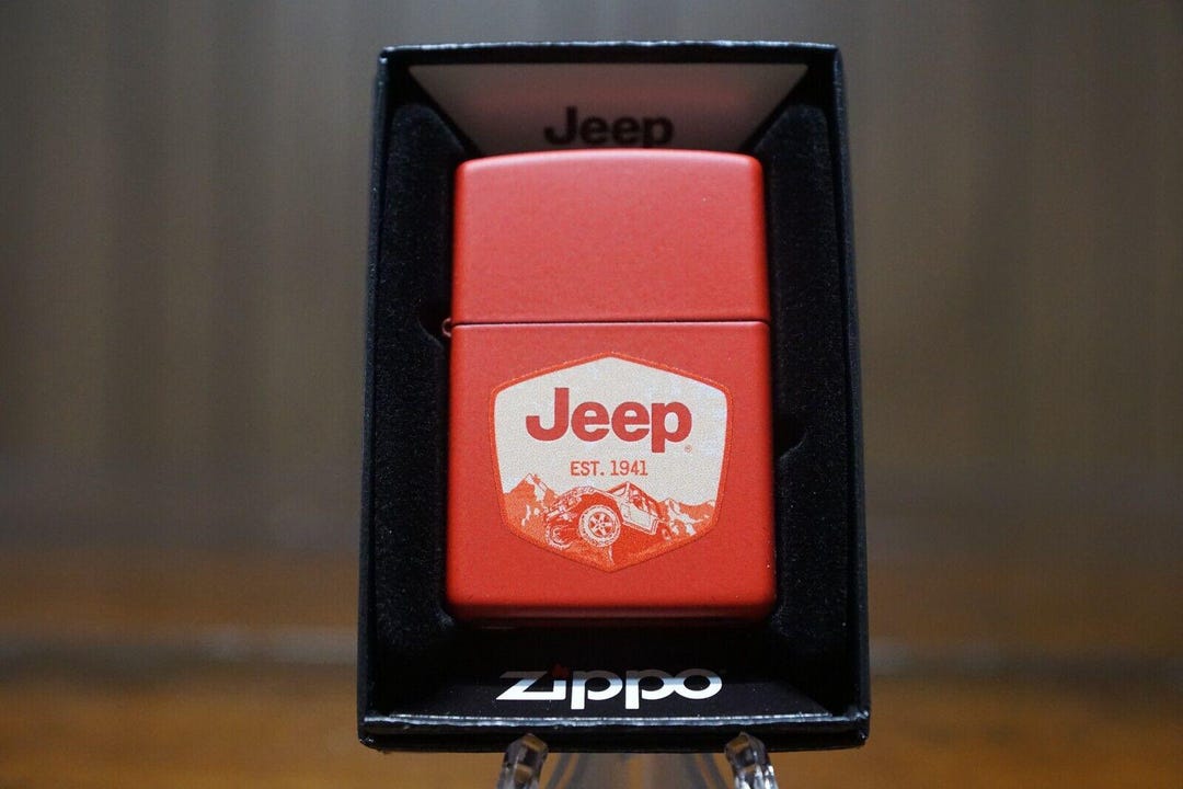 Sharp Red Jeep Logo Zippo Lighter - Etsy