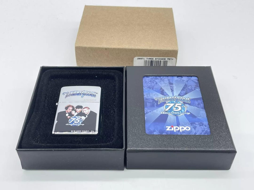 2005 ZIPPO Three Stooges 75th Anniversary Collectors Edition Lighter - Etsy