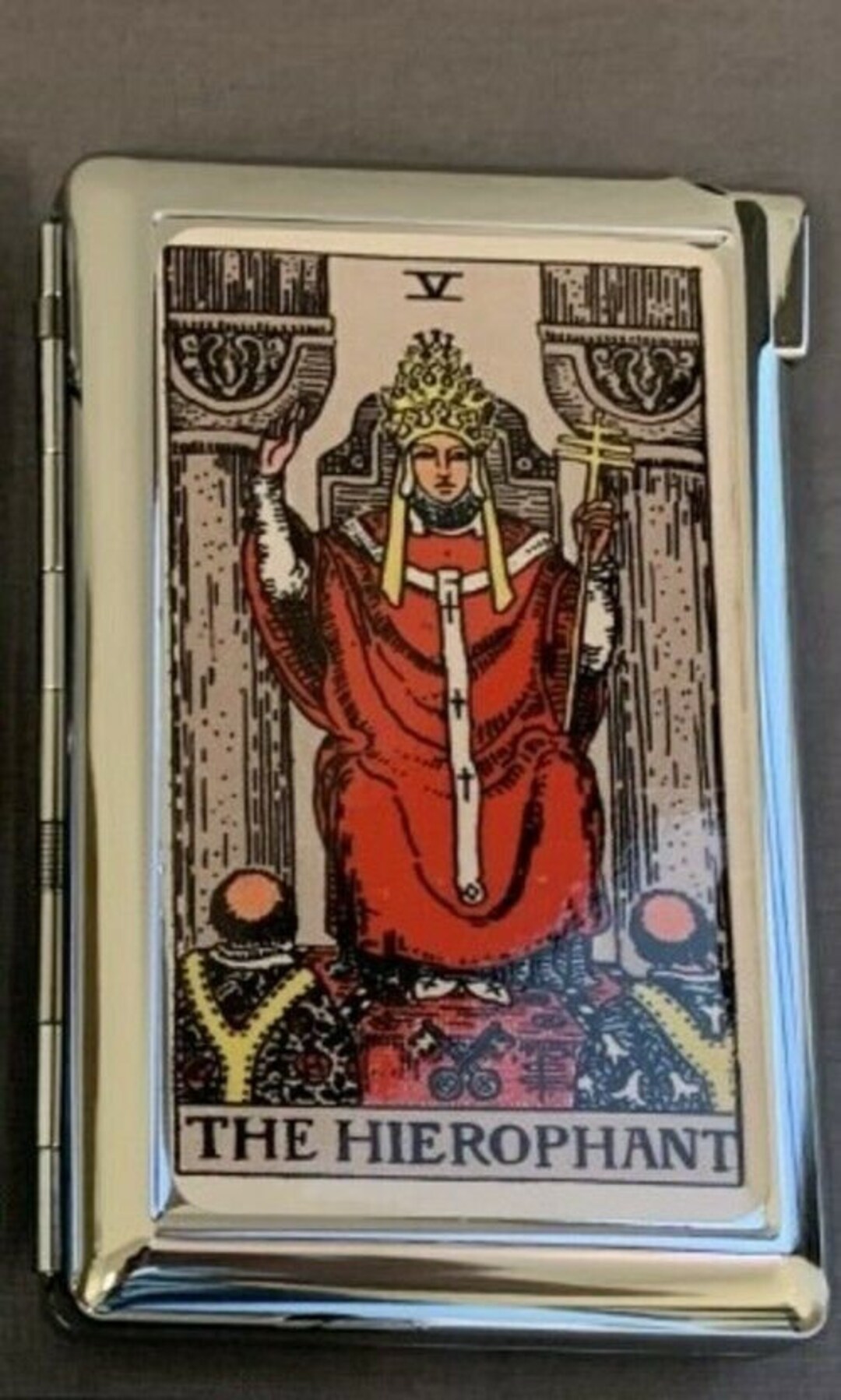 Premium Double Sided Hierophant Tarot Card Cigarette Marijuana Case ...