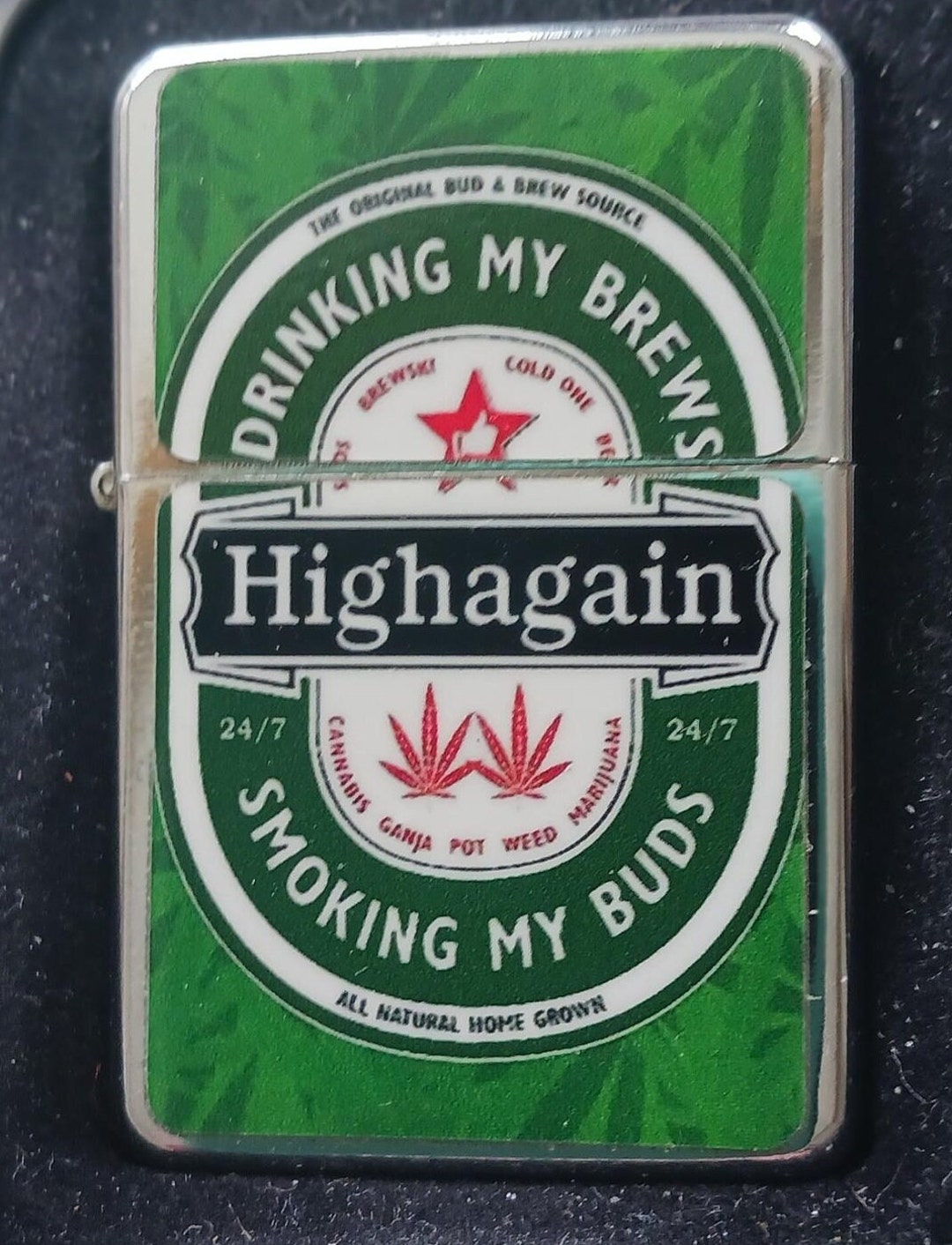 Beer Advertisement High Again Parody Case Lighter - Etsy