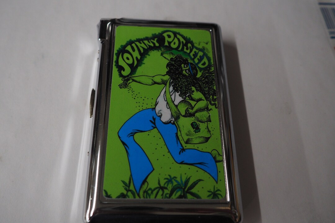 Premium Double Sided Johnny Pot Seed Cigarette Marijuana Case With ...