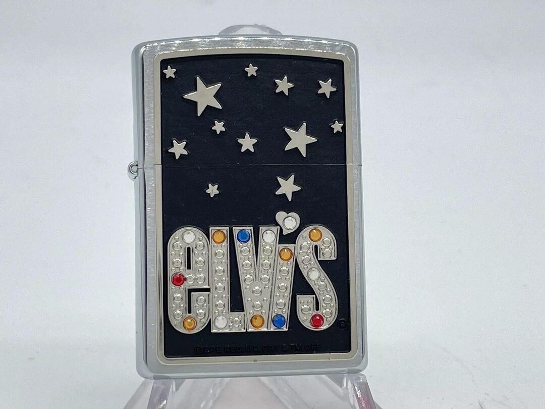 Rare 2007 Elvis Bling Crystal Encrusted Limited Edition Numbered Zippo ...