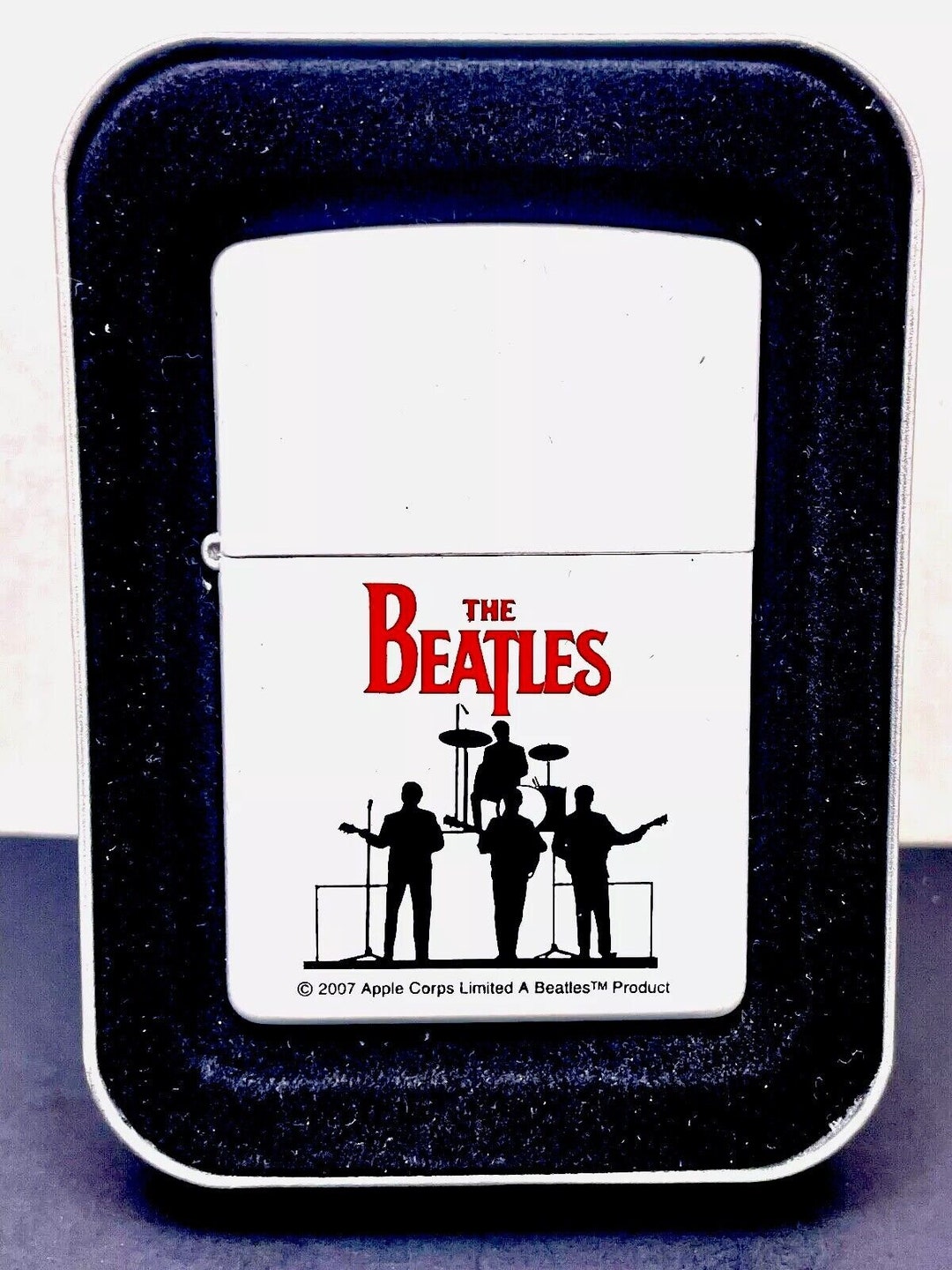 Rare Beatles, White Band Zippo Lighter - Etsy