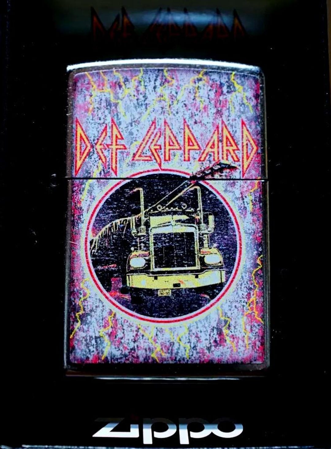 Sharp Def Leppard on Through the Night Trucker Zippo Lighter - Etsy