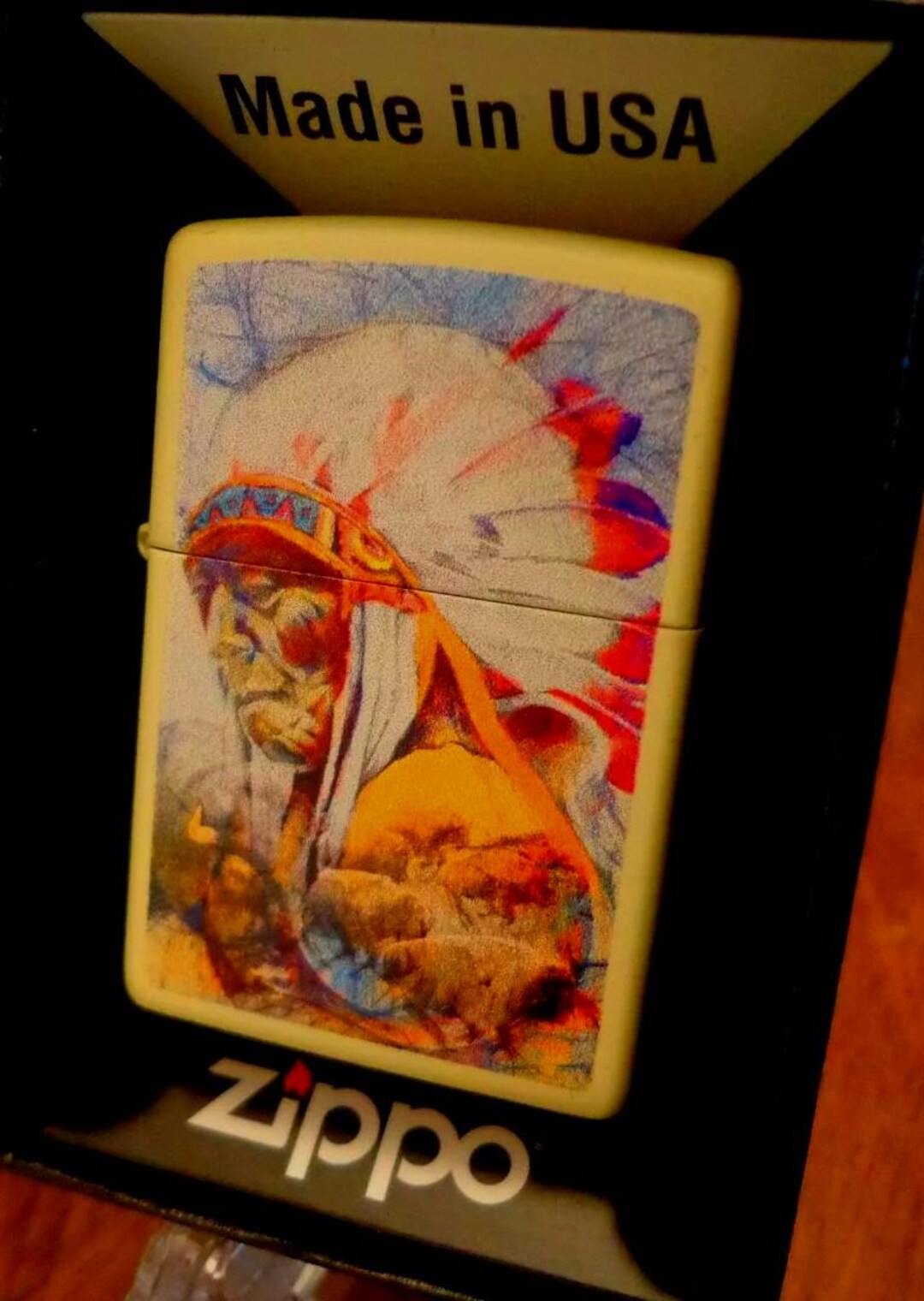 Sharp Indian Chief Buffalo Zippo Lighter - Etsy