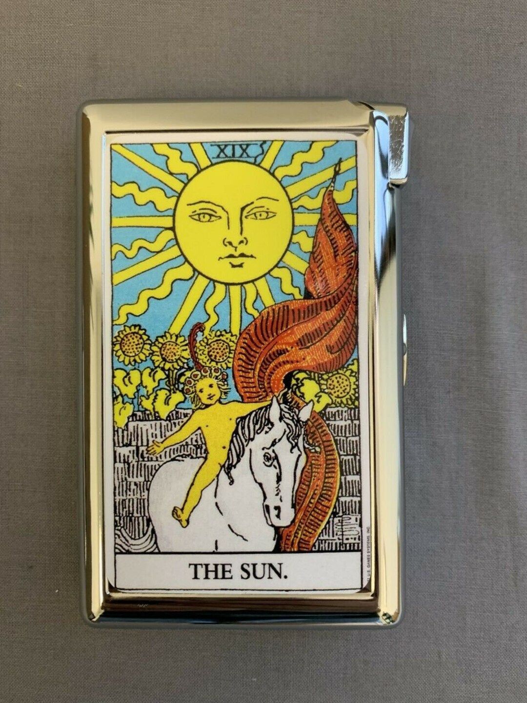 Premium Double Sided Sun Tarot Card Joint Storage Case With Built in ...