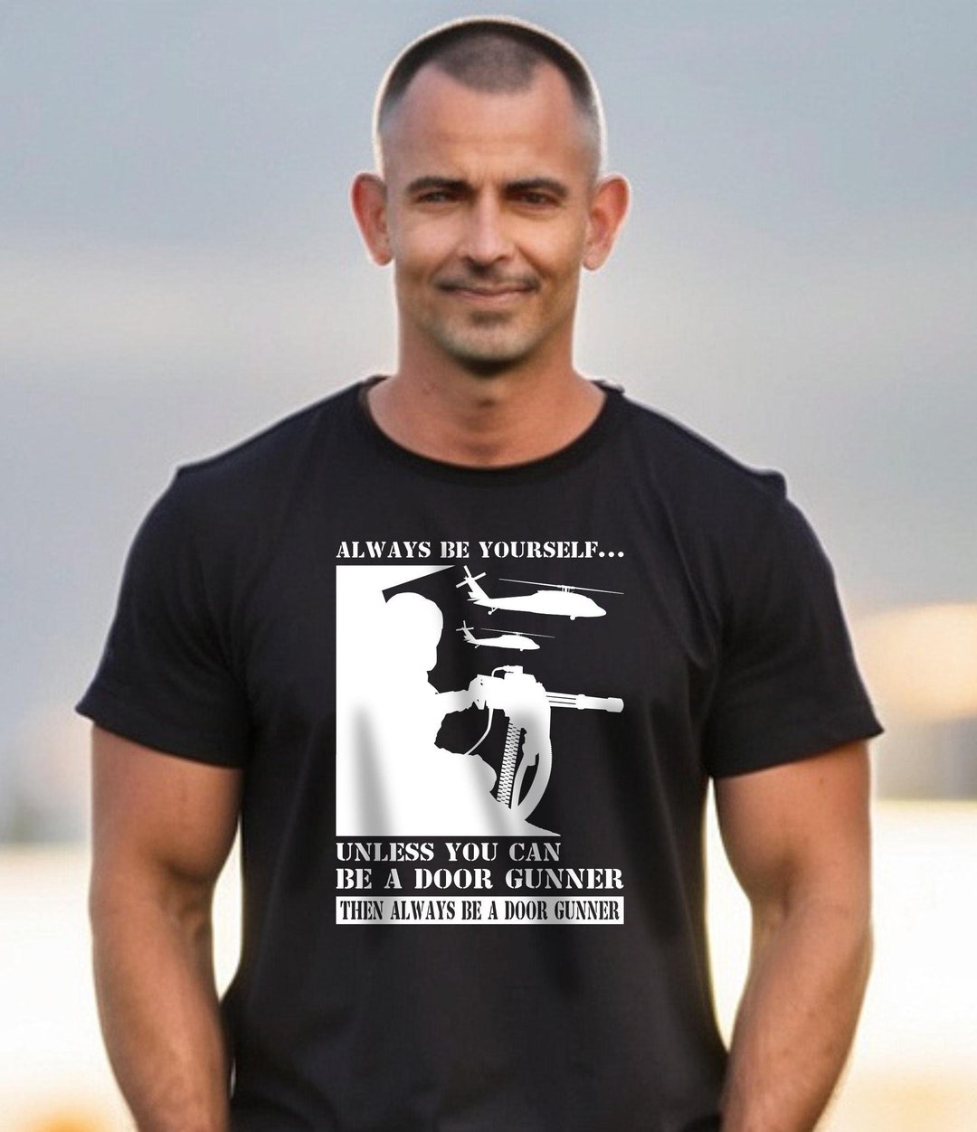Helicopter Door Gunner Always Be Joke Humor Meme Classic Tee - Etsy
