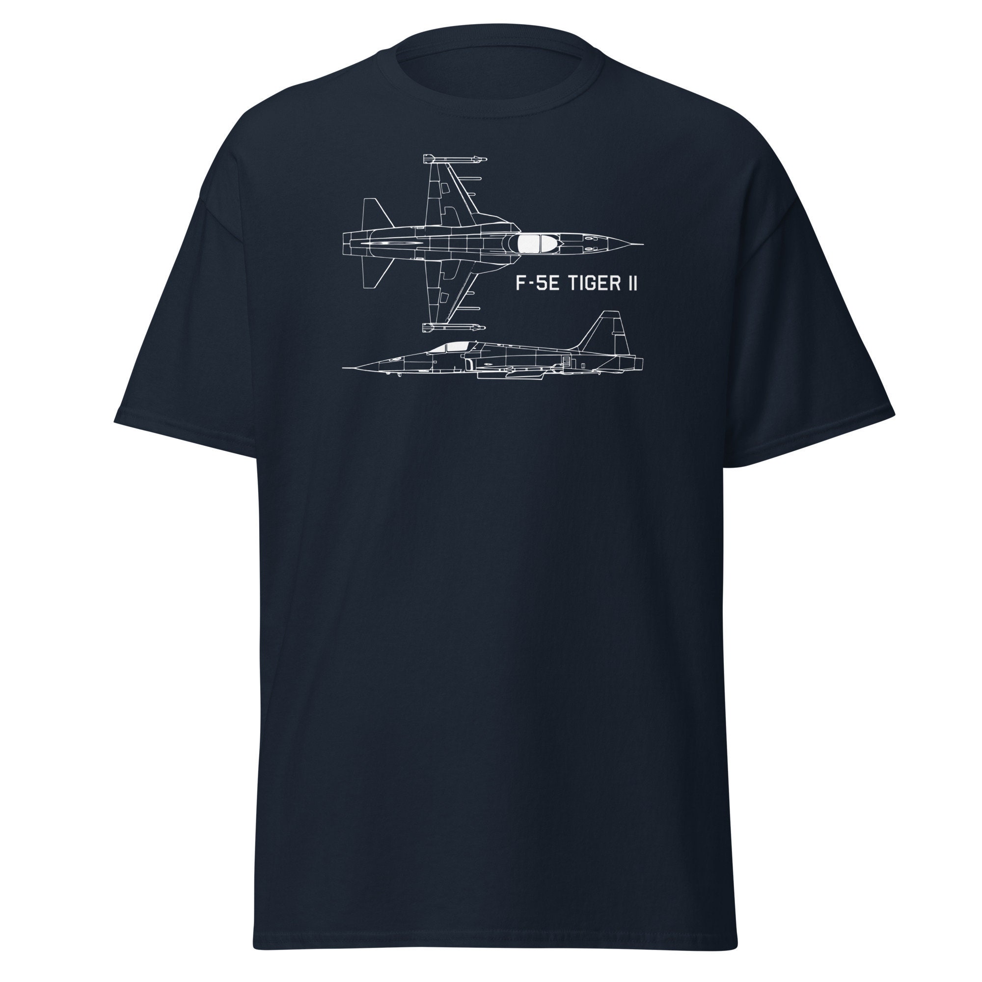 F-5E Tiger II Fighter Jet Plane Blueprint Diagrams Men's Classic Tee - Etsy