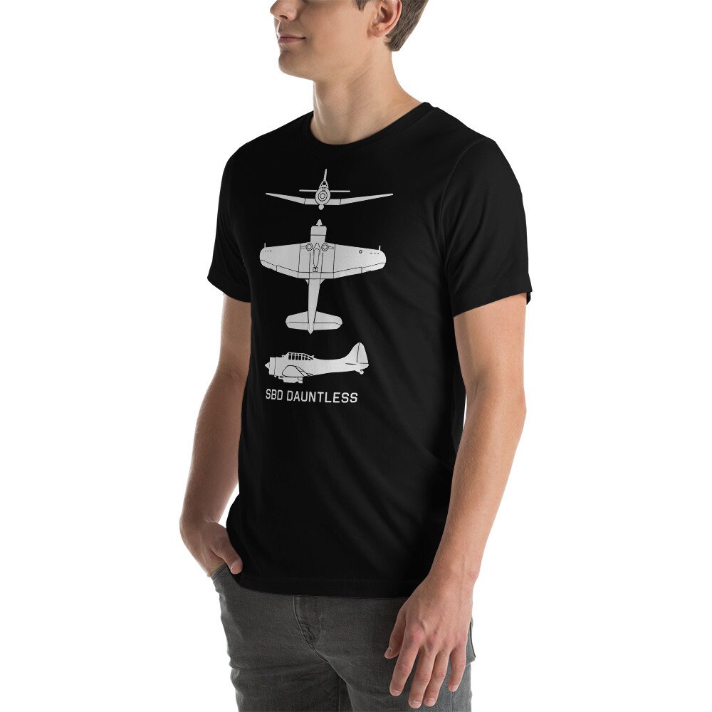SBD Dauntless American WW2 Dive Bomber Plane Silhouettes T-shirt - Etsy