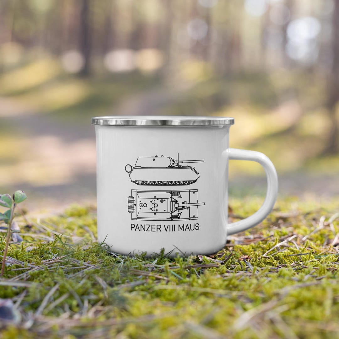 Panzer VIII Maus Blueprints Diagram Enamel Camping Hiking Mug - Etsy
