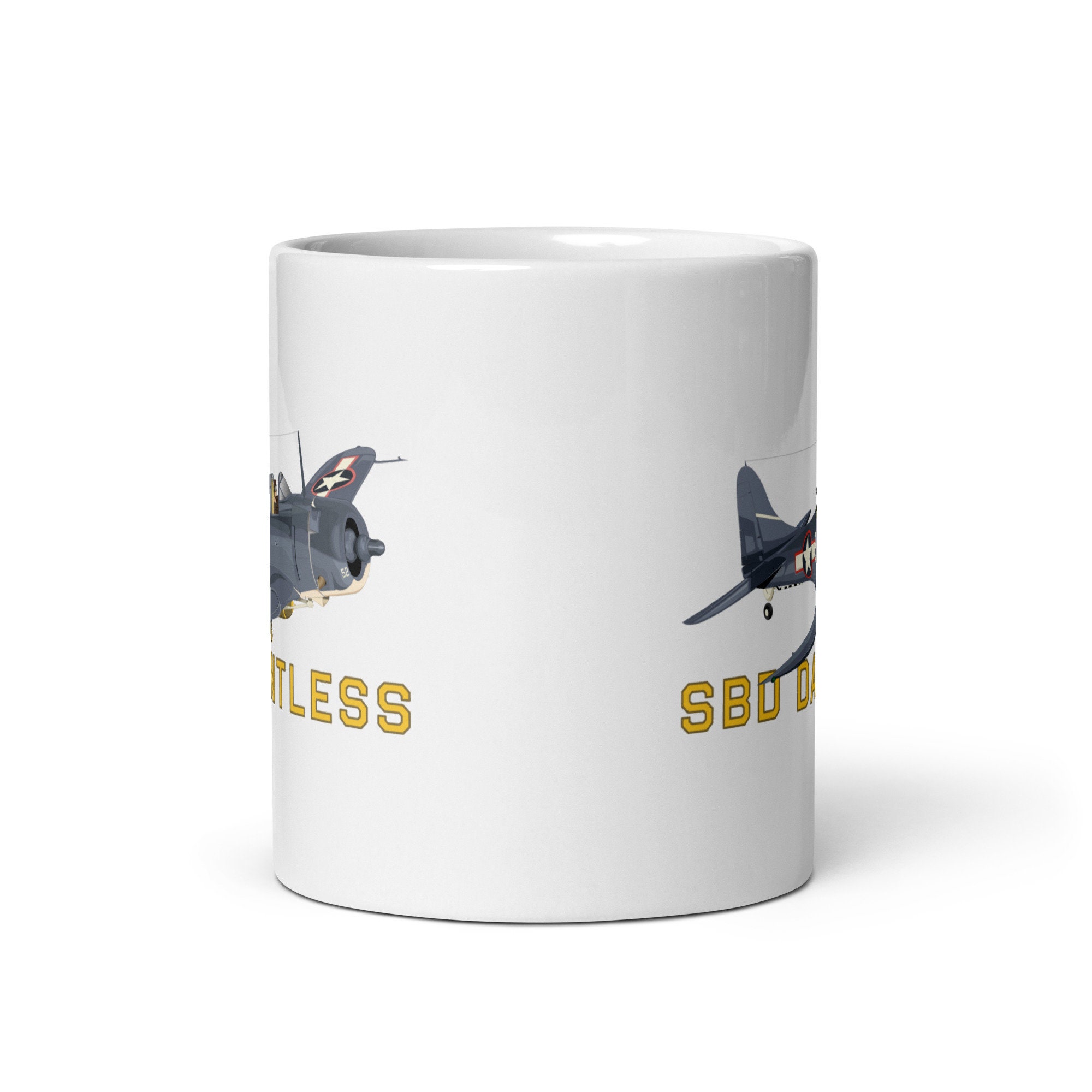 SBD Dauntless WW2 American Dive Bomber Plane White Glossy Mug Gift - Etsy