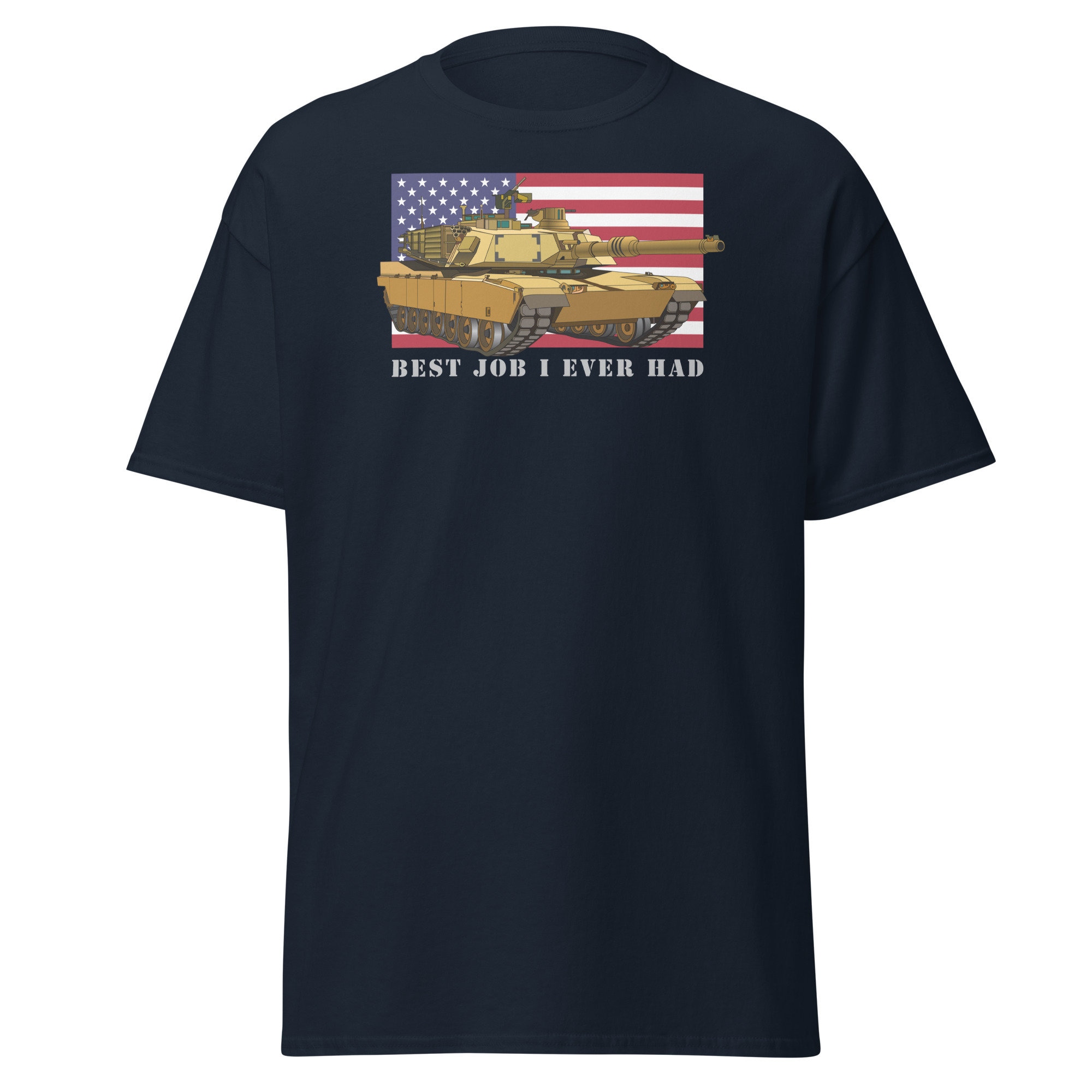 M1A2 Abrams Tank Tanker Crew Veteran Best Job I Ever Had American Flag ...