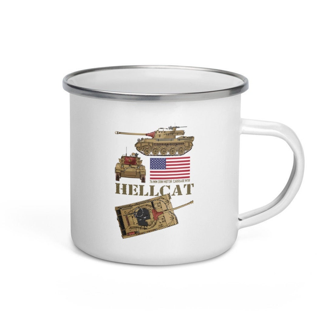 M18 Hellcat WW2 Vintage American Coffee Mug Tank Destroyer Tanks ...