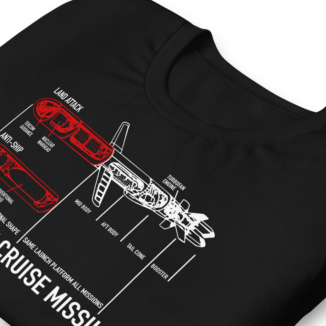 Tomahawk Cruise Missile Blueprint Infographic Diagram T-shirt - Etsy