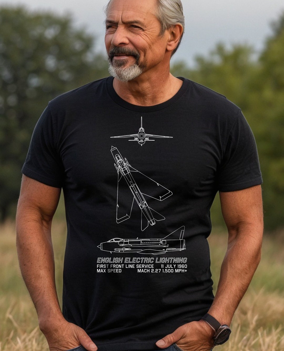 English Electric Lightning British Jet Fighter Plane Blueprints ...