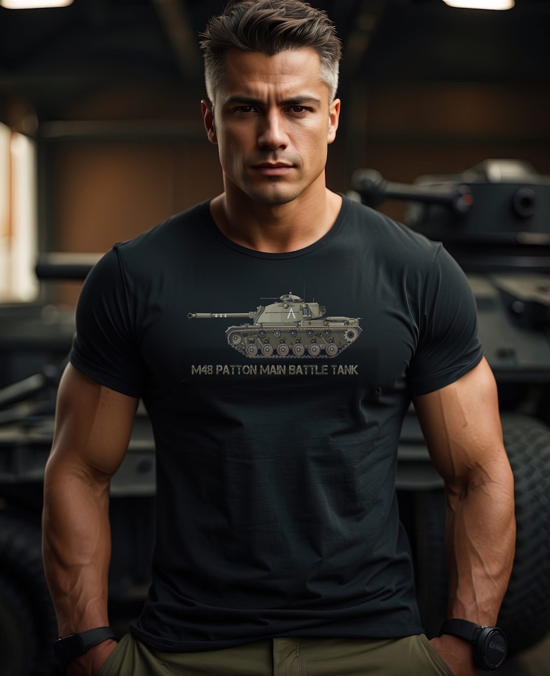 M48 Patton Main Battle Tank American Army Tanks Short Sleeve T-shirt - Etsy