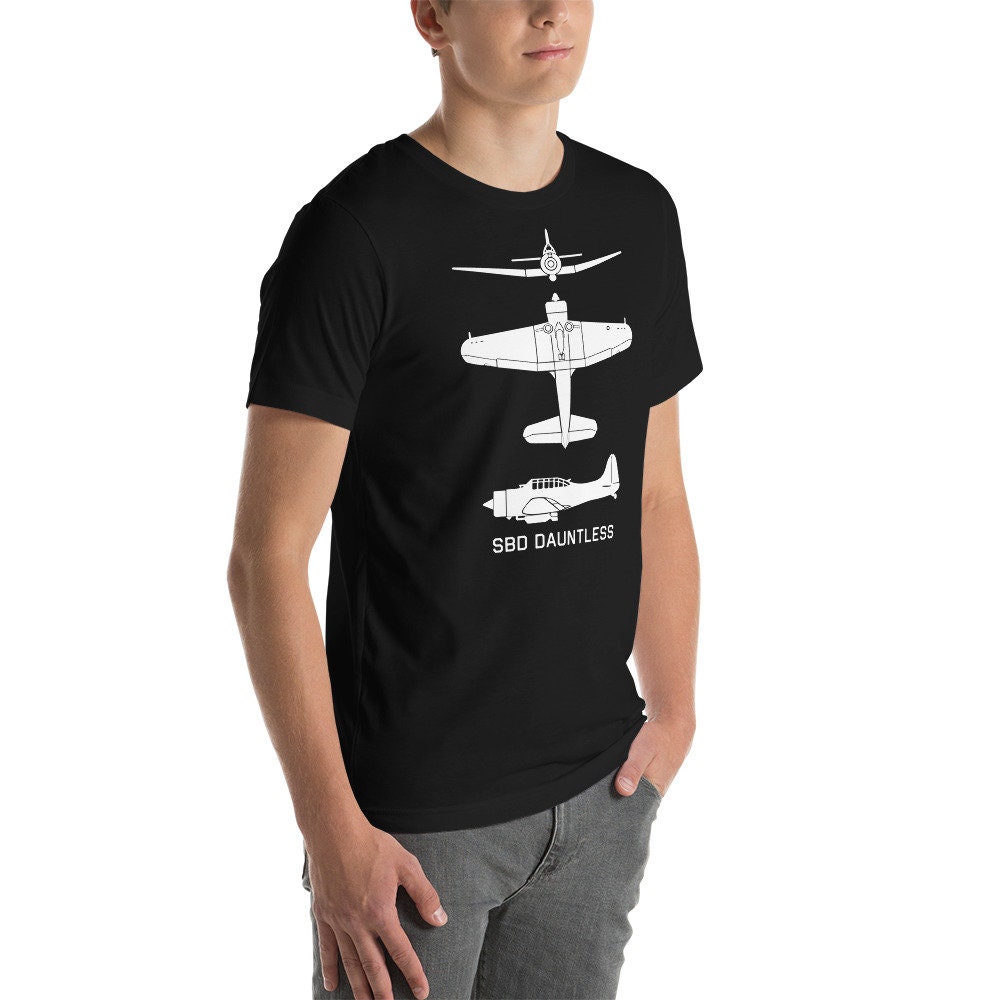 SBD Dauntless American WW2 Dive Bomber Plane Silhouettes T-shirt - Etsy